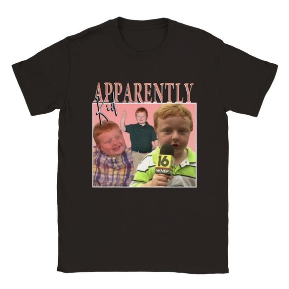 Gildan | Shirts | Apparently Kid Homage Tshirt Funny Meme Graphics Tee ...